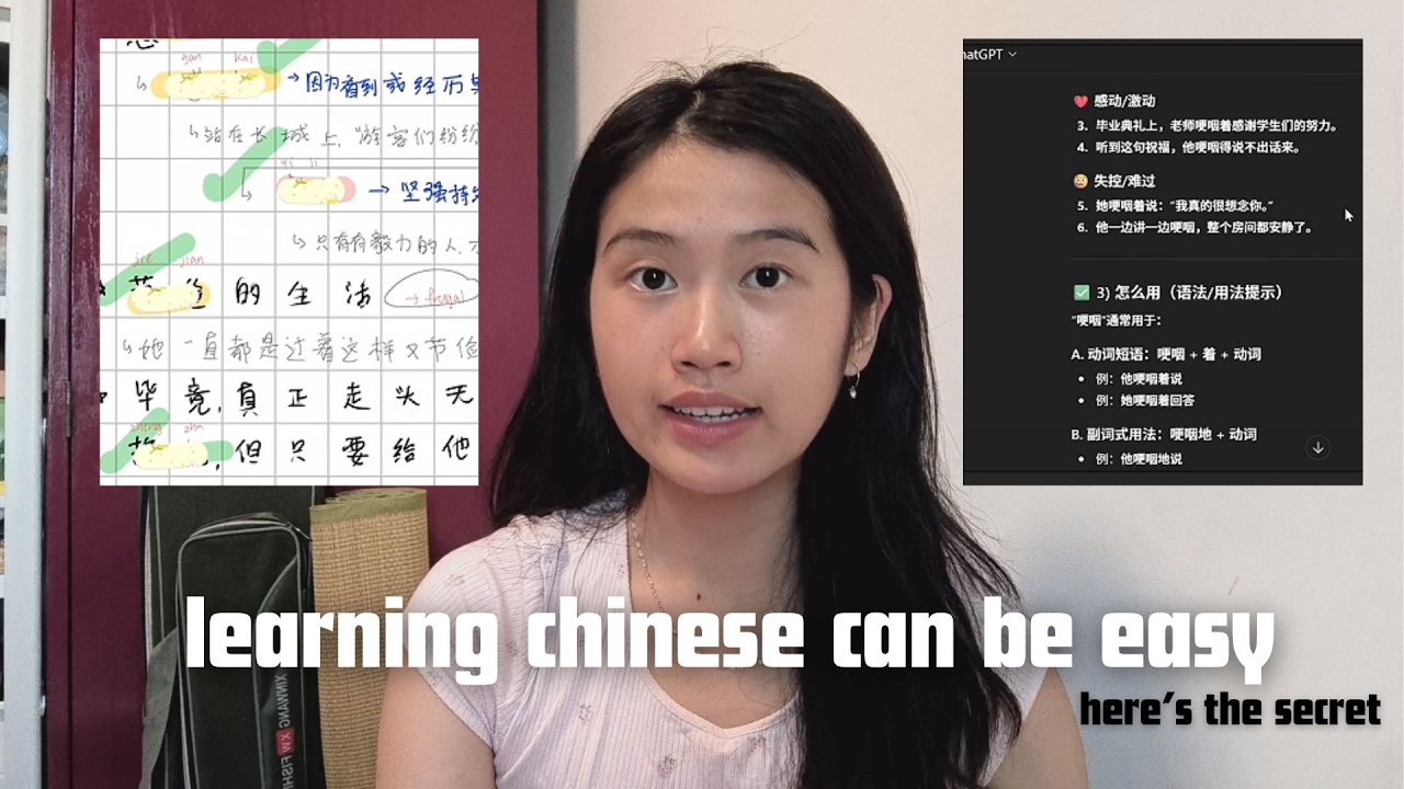 How I Learn Chinese Faster and More Efficiently | 学中文其实也不难 - YouTube