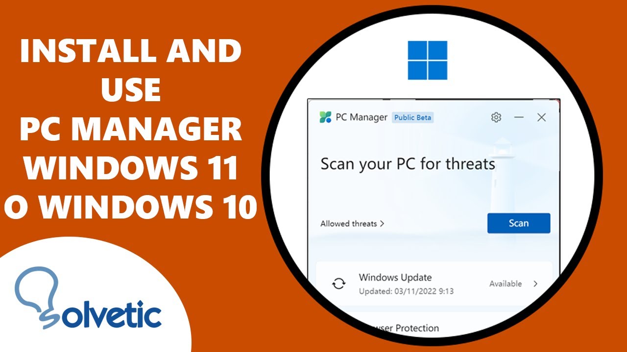 Install and Use PC Manager Windows 11 or Windows 10 ️ - YouTube