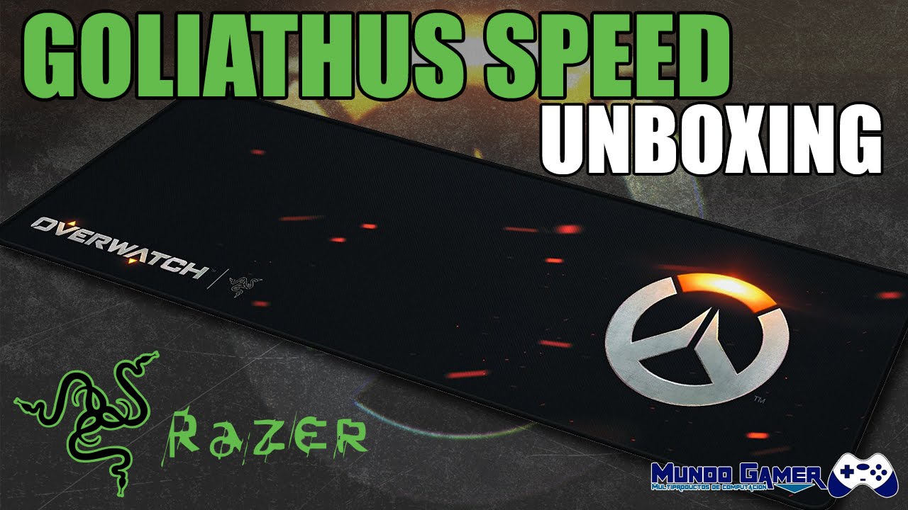 Mega Mousepad Razer - Goliathus Speed Overwatch Unboxing - YouTube