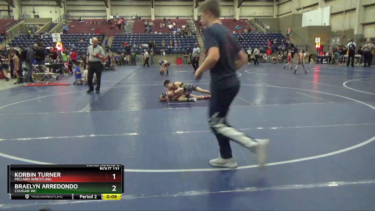 10U 71 Korbin Turner Millard Wrestling Vs Braelyn Arredondo Cougar WC ...
