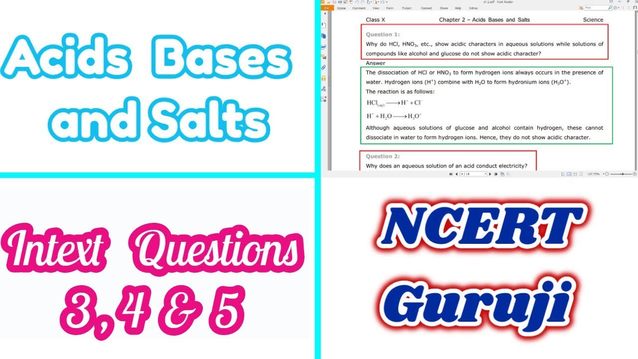 Class 10 Science | Chapter 2 | Intext question 3, 4 and 5 - YouTube