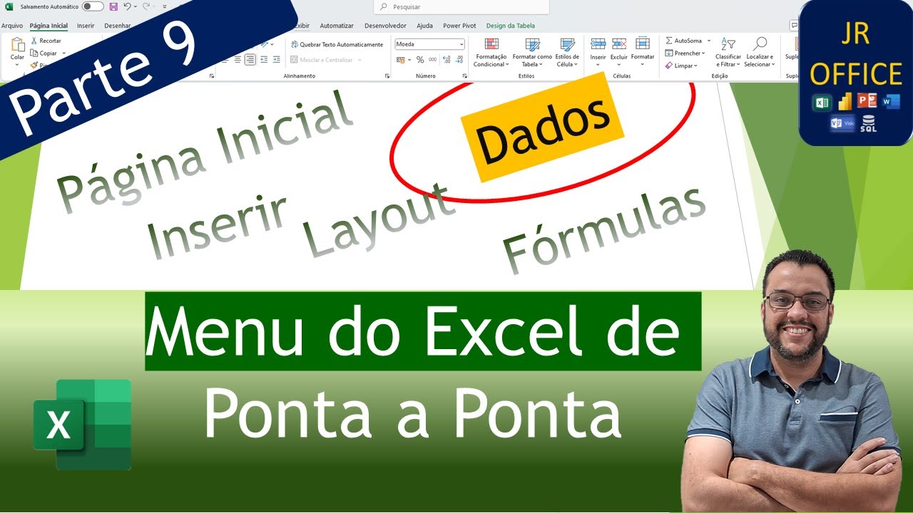 Menu do Excel de Ponta a Ponta Parte 9 - Dados - YouTube