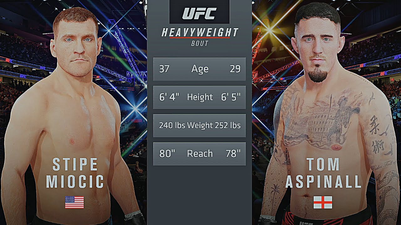 Stipe Miocic Vs. Tom Aspinall : UFC 4 Gameplay (Legendary Difficulty ...