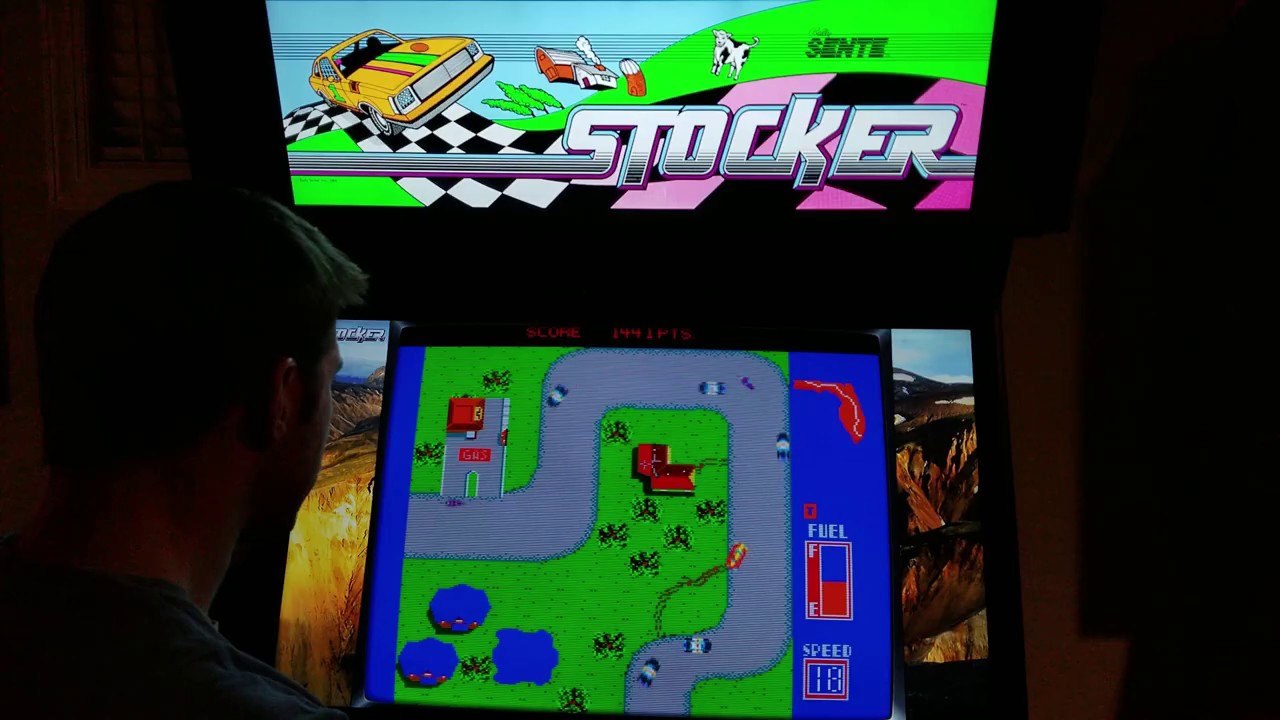 Stocker Arcade Cabinet MAME Gameplay w/ Hypermarquee - YouTube
