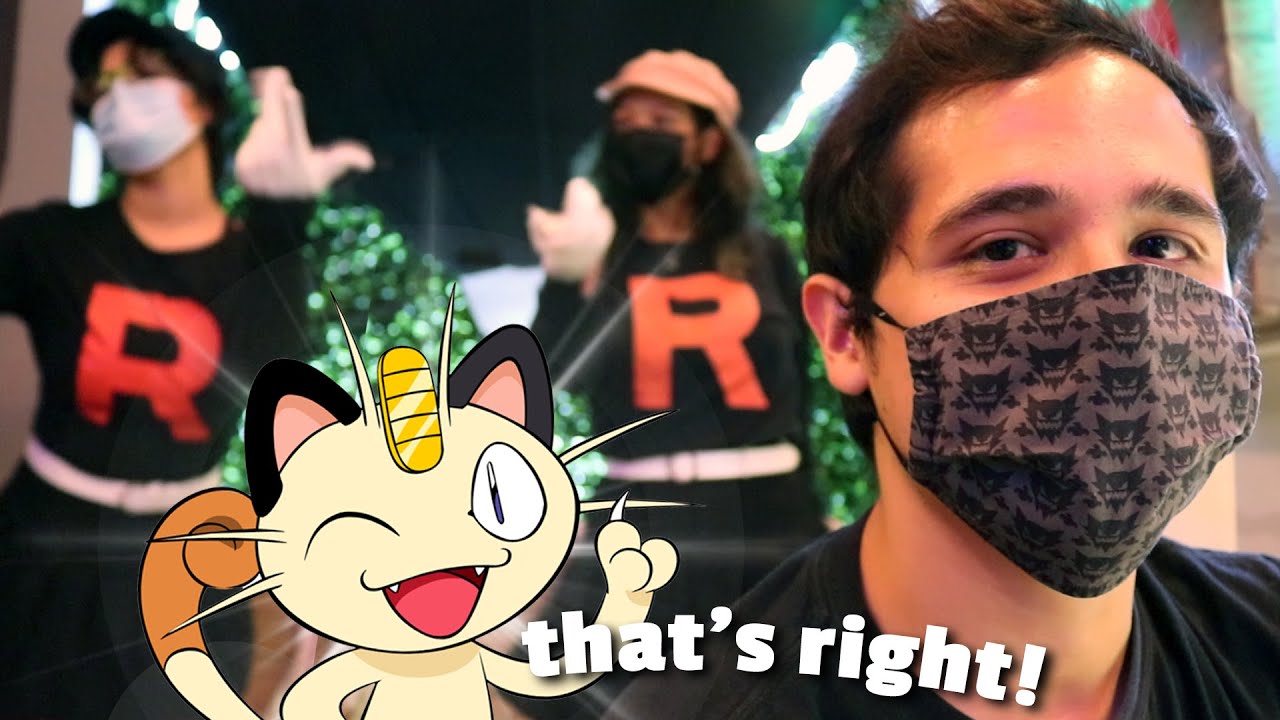 I went to a TEAM ROCKET Pokémon Cafe! - YouTube