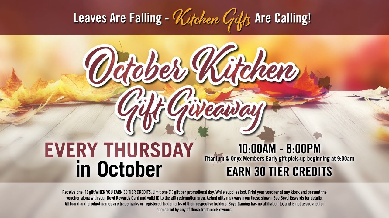 Boyd Rewards Gift Giveaways - October 2022 - YouTube