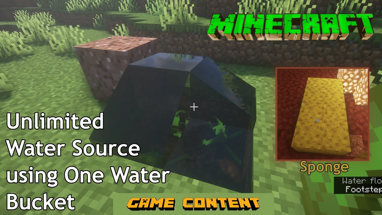 Unlimited Water Source using One water bucket | Convert Wet Sponge to ...