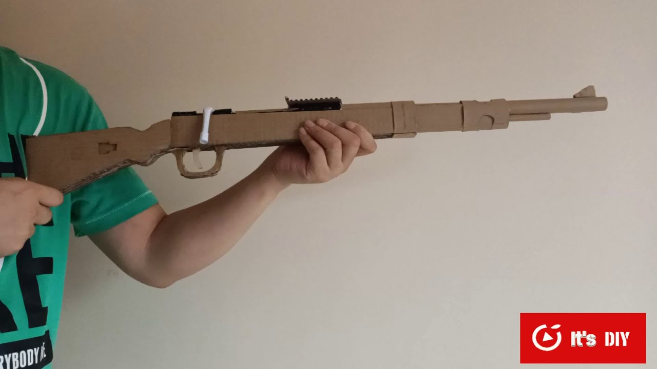 【DIY】 A model of 98K sniper rifle made by ourselves - YouTube