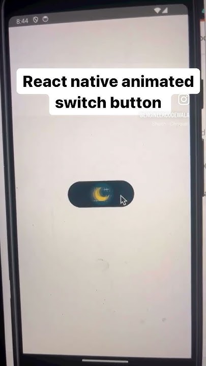 React Native animated switch #engineercodewala #reactnative #reactnativetutorial - YouTube