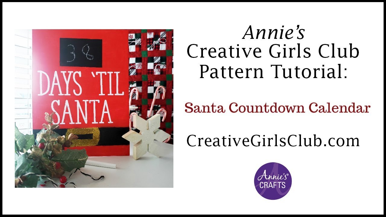 How to Make a Santa Countdown Calendar | an Annie's Kit Club Tutorial ...