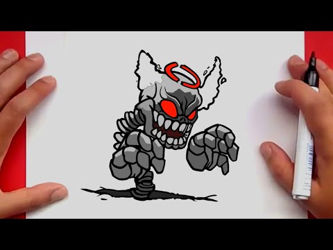 How to draw Tricky Phase 5 FunMade | Friday Night Funkin