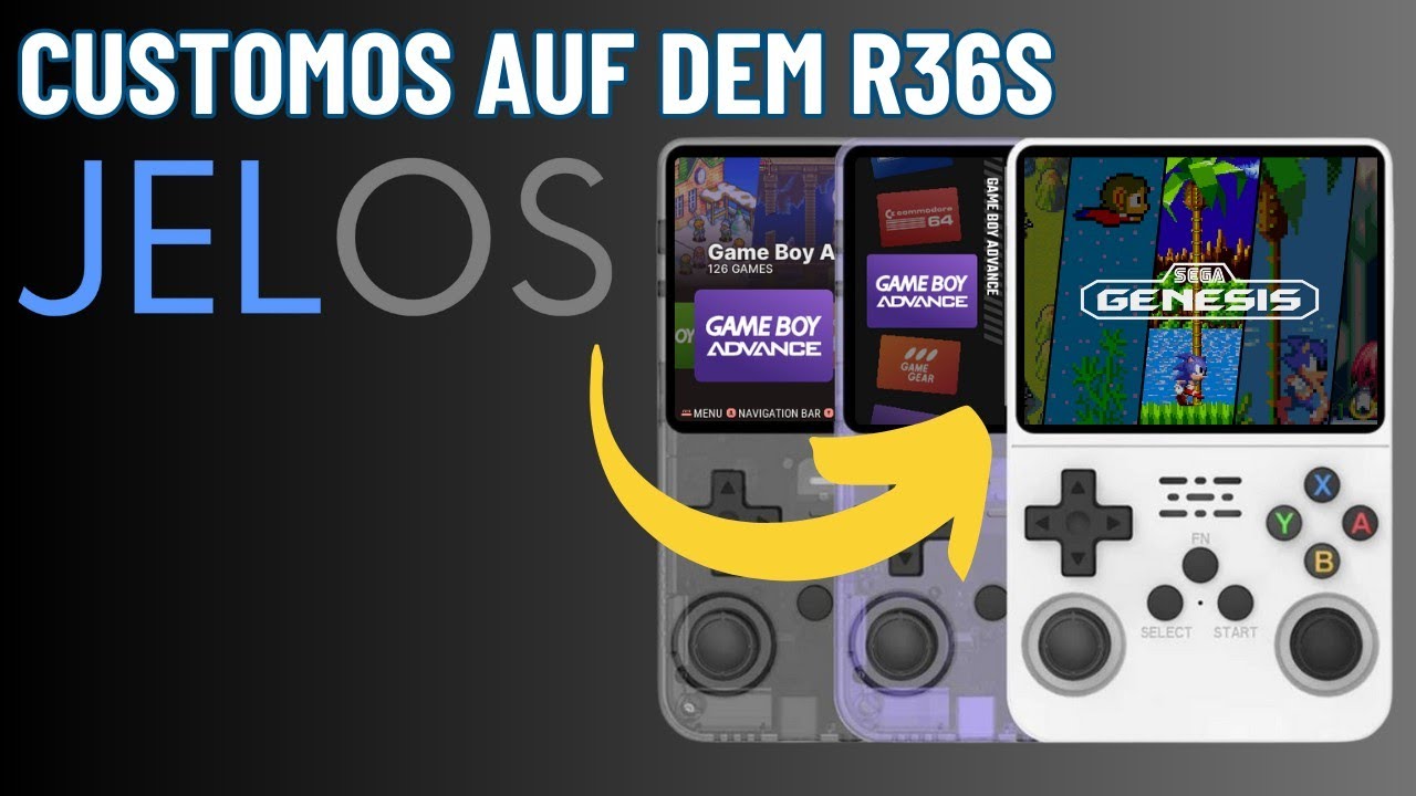 JelOS auf dem R36S - Custom Firmware - Tutorial (Deutsch) - YouTube
