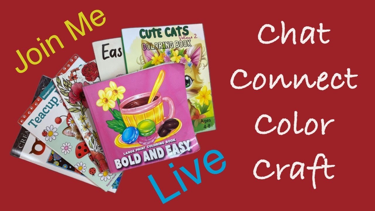 Come color, craft and create with me! Chat and connect! - YouTube