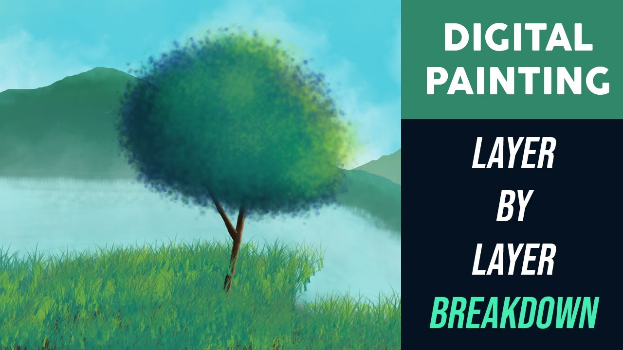 Beautiful Scenery created in Photoshop | Digital Painiting Breakdown ...