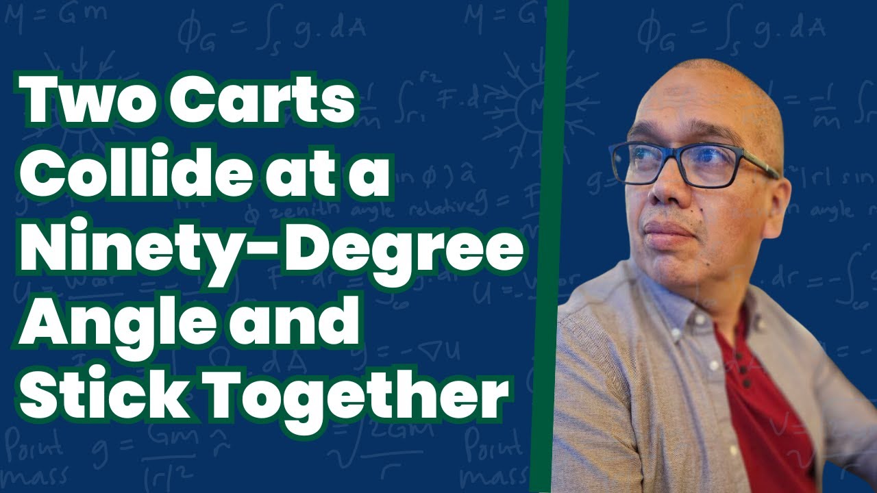 Two Carts Collide at a Ninety-Degree Angle and Stick Together - YouTube