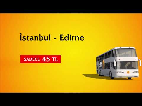 İstanbul - Edirne Otobüs Bileti Sadece 45 TL biletexpert.com