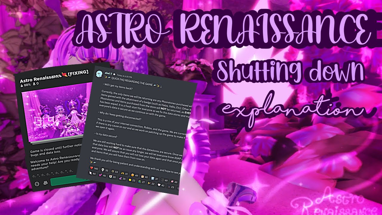 🛸💜 || Astro Renaissance Shutdown Explanation || 💜🛸 || Lovely Lolita - YouTube