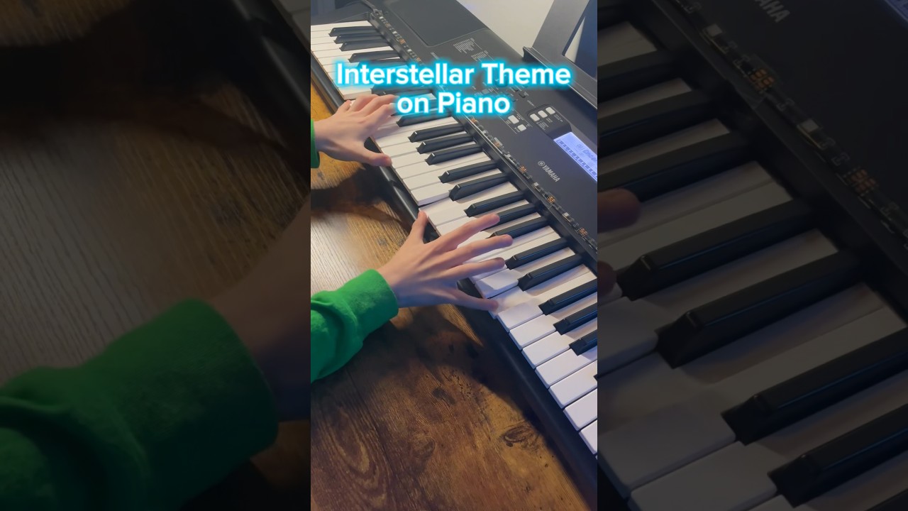 Interstellar Theme on Piano | Hard #piano #interstellar #keyboard # ...