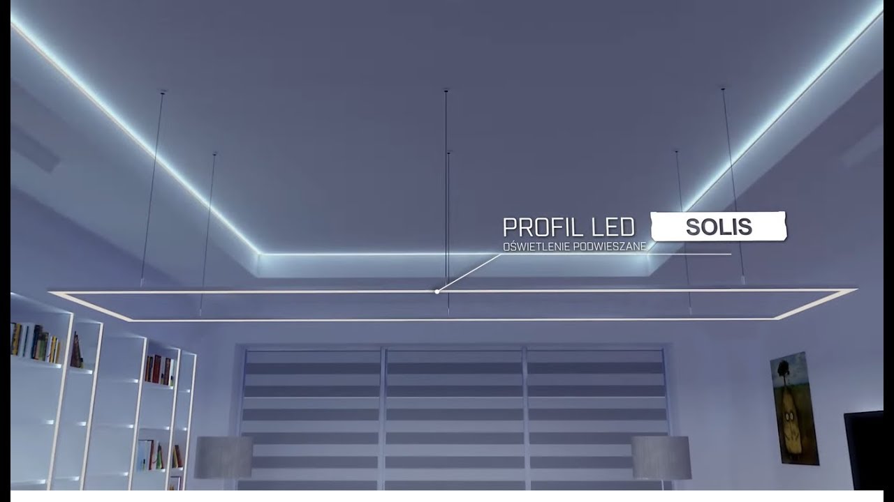 Montaż taśmy LED w profilu aluminiowym „SOLIS”. Montaż profilu LED ...