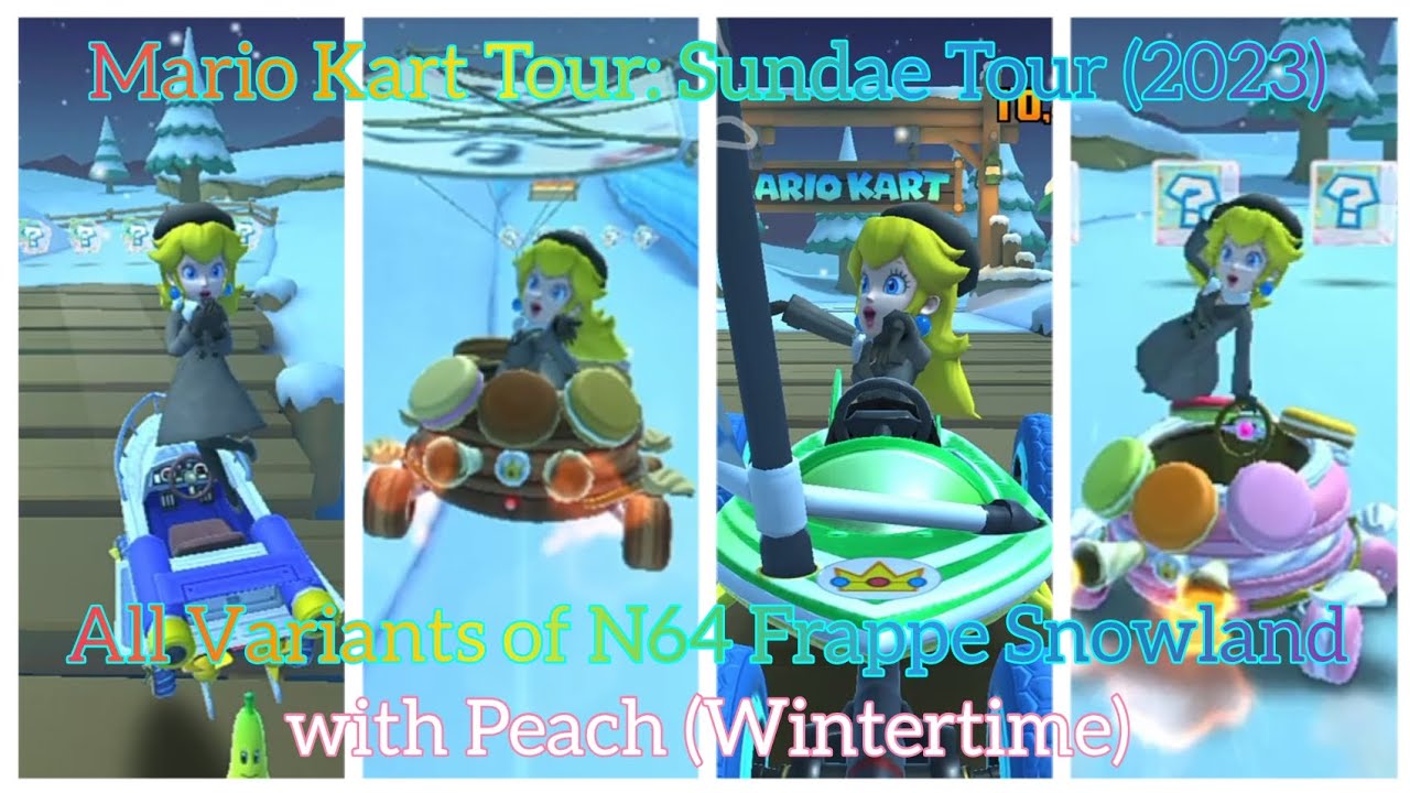 All Variants of N64 Frappe Snowland with Peach (Wintertime) | Mario ...