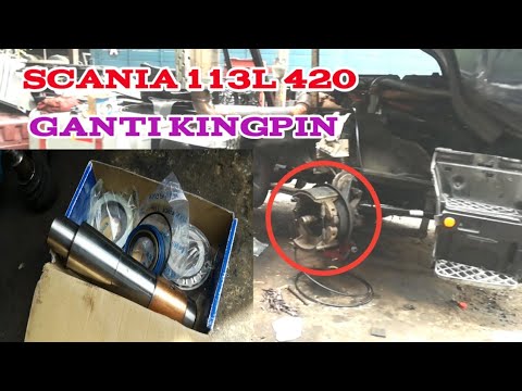 Cara pasang kingpin scania 114L 420 #automotif chanel - YouTube