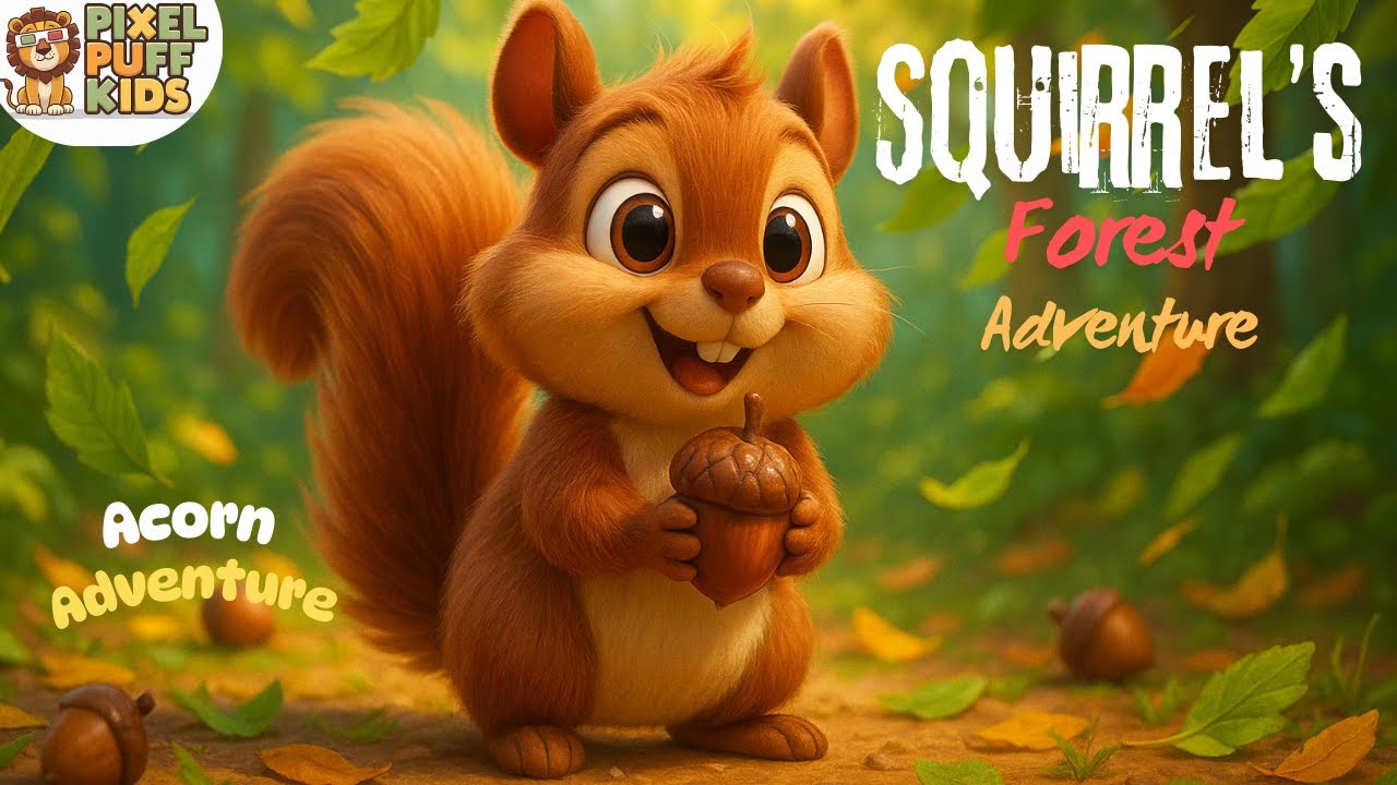 Squirrel's Forest Adventure | The Squirrel Song | Songs for Kids | 3D ...
