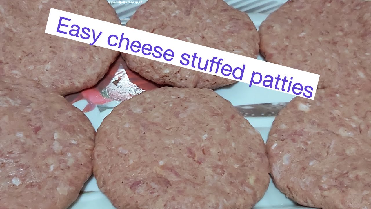 Easy homemade cheese stuffed patty | How to make beef mince patty ...