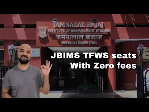 JBIMS with ZERO Fees | TFWS 5% Seats | No Tuition Fees | Tuition Fee Waiver Scheme - YouTube