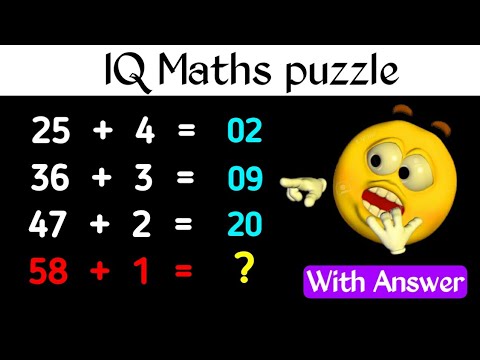 IQ Maths puzzle // logical Maths puzzle with Answer//#5//#mathspuzzles ...