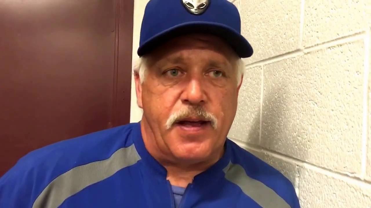 Manager Wally Backman after the 51s' victory over Reno - YouTube