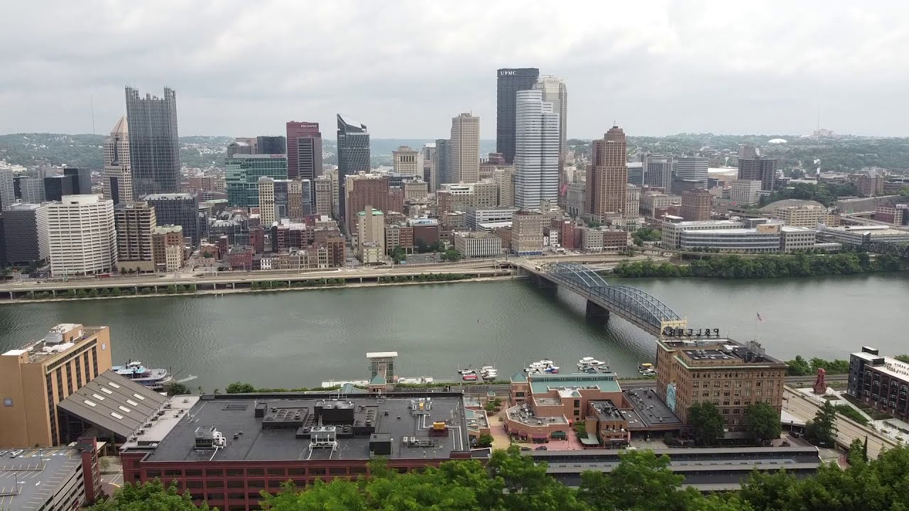 Pittsburgh Skyline from Grandview Overlook (Drone Footage) - YouTube
