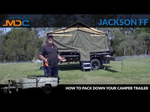 How to: Pack down MDC JACKSON FF Camper Trailer - YouTube