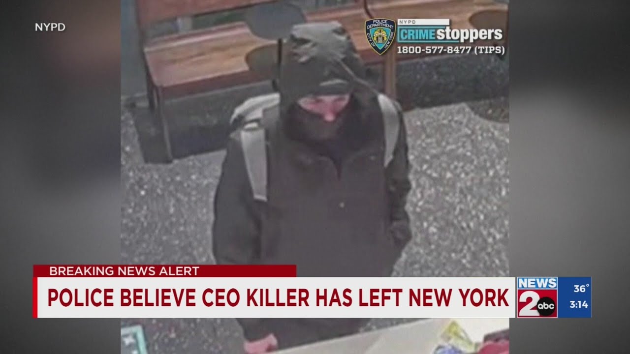 Police Believe Ceo Killer Has Left New York Youtube