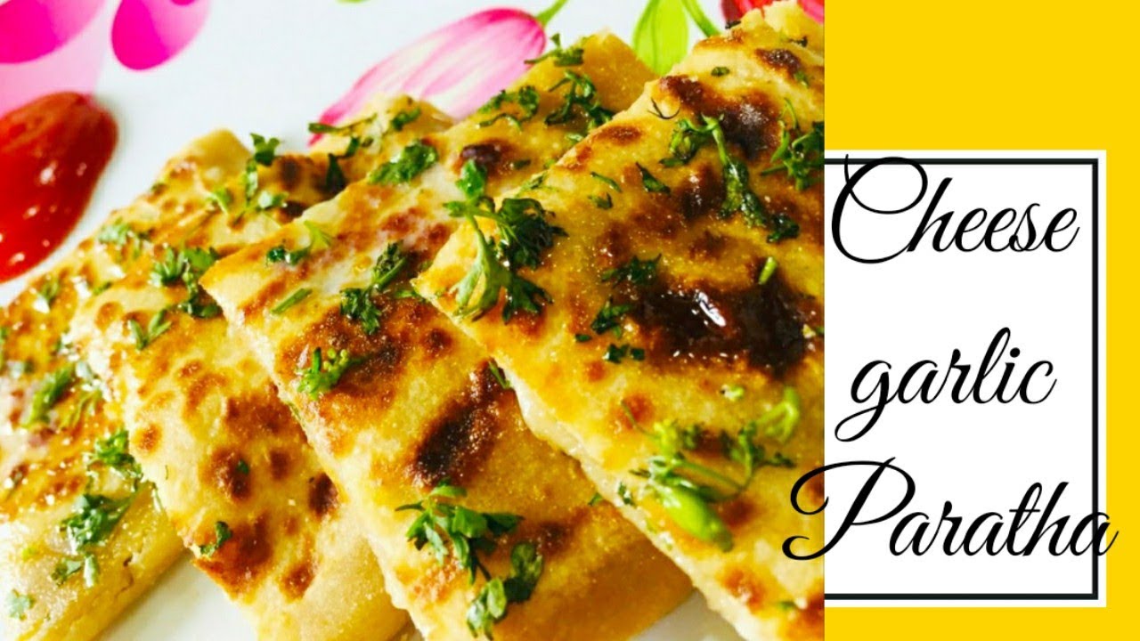 CHEESE GARLIC PARATHA/ Cheese paratha recipe/easy paratha recipe - YouTube