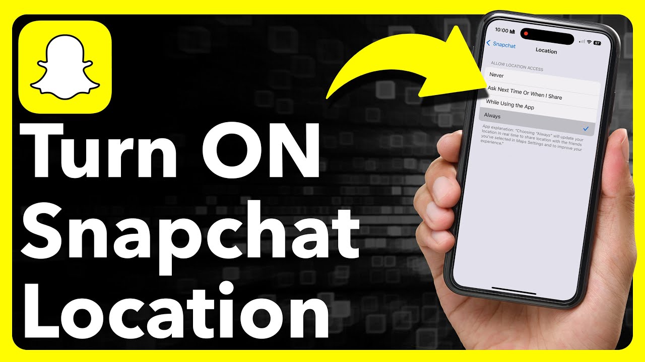 How To Turn On Snapchat Location - YouTube