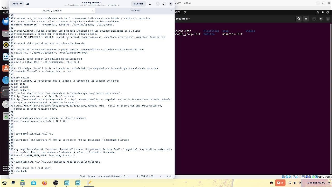 Fichero sudoers - YouTube