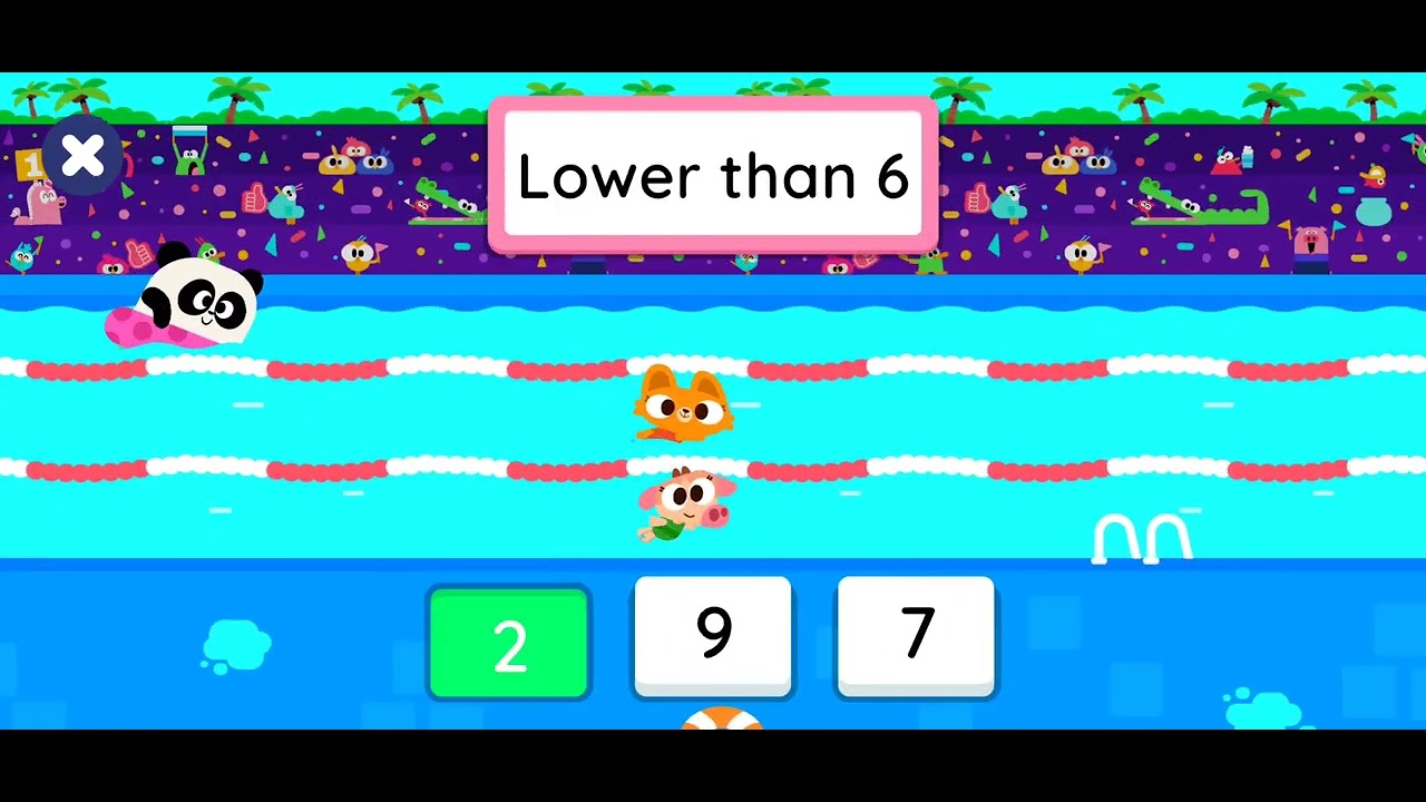 Learning Math / Race swimming 🏊‍♀️/ Lingokids - YouTube