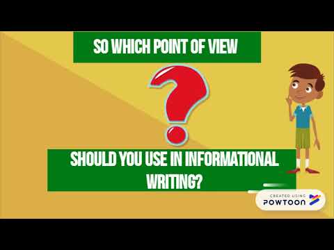 Informational Writing Point of View - YouTube