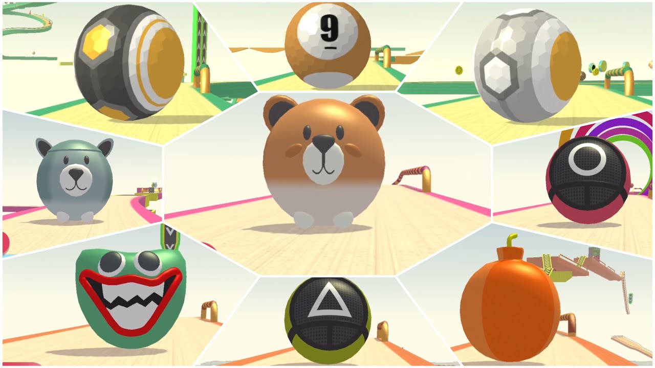 Funny competition time in Action balls game - try playing with awesome ...