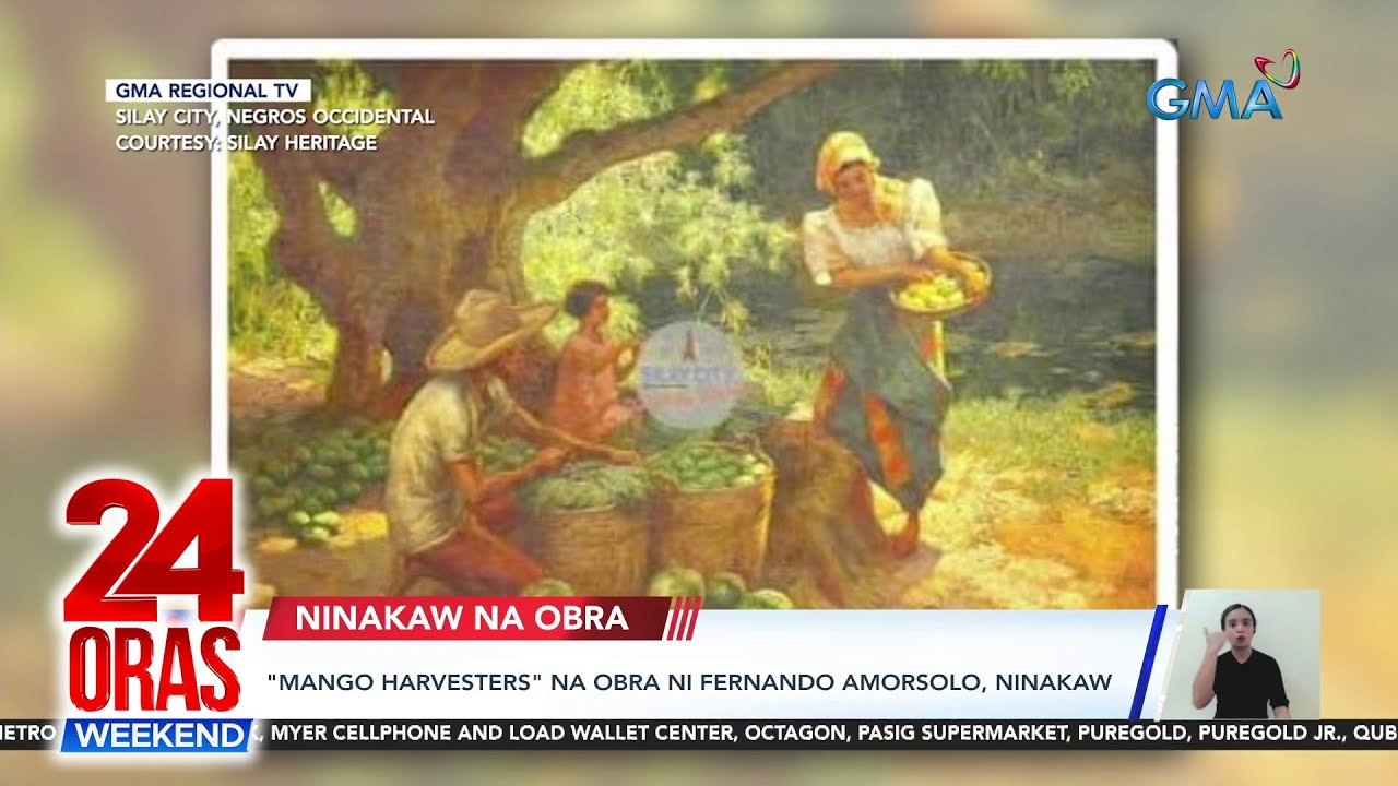 "Mango Harvesters" na obra ni Fernando Amorsolo, ninakaw | 24 Oras ...