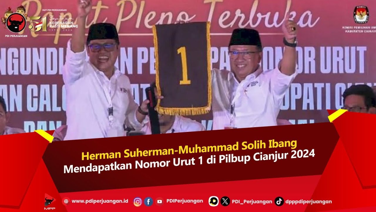 Herman Suherman-Muhammad Solih Ibang Mendapatkan Nomor Urut 1 di PILBUP ...