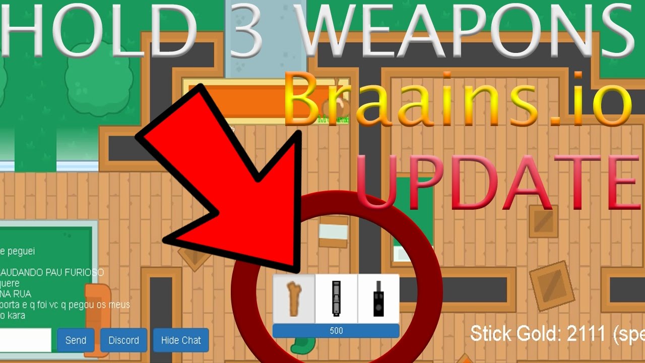 Braains.io Beta New Update - You Can Now Have 3 Weapons + Map Objects ...