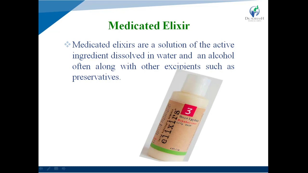 Lecture - 15 Types of Elixir By Payal N. Vaja - YouTube