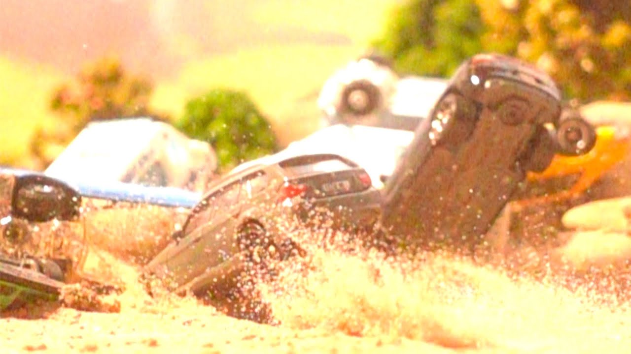 Mega Matchbox Pile-Up -1/64 scale diecast cars crash - Slow Motion ...