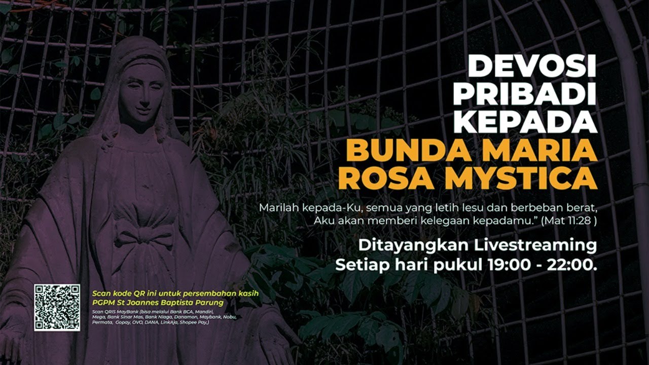 Devosi Pribadi Kepada Bunda Maria : Novena Rosa Mystica (15-08-2020 ...