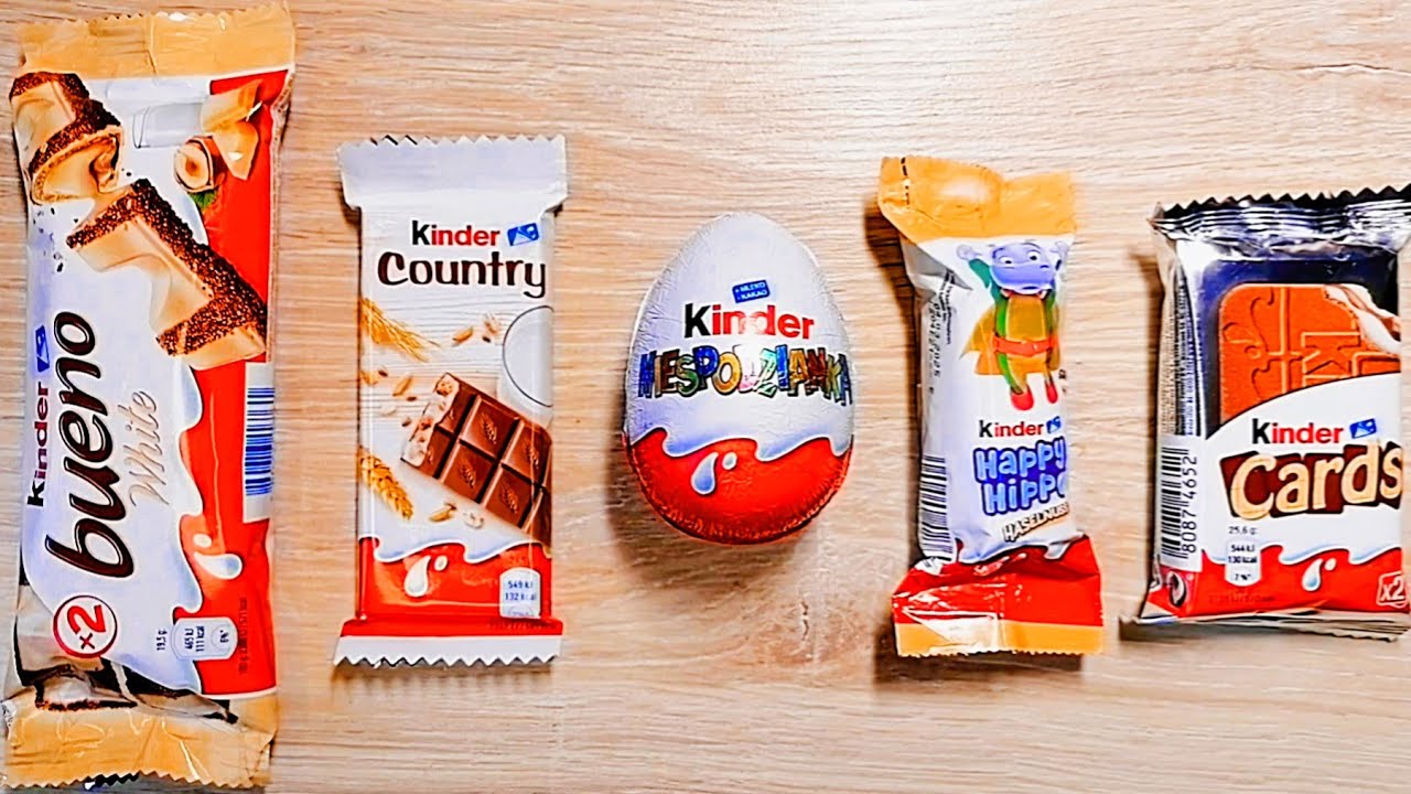 Lot's of Delicious Kinder Chocolate | Unpacking Yummy Kinder Chocolate ...