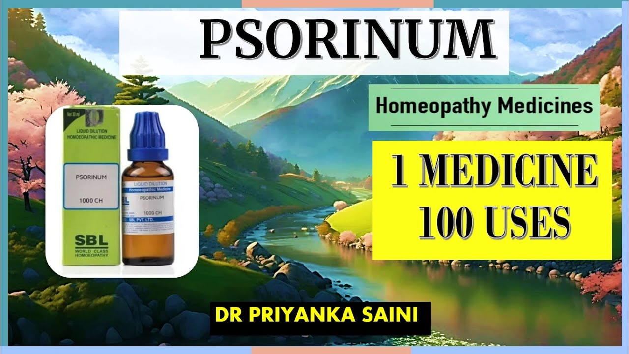 PSORINUM- HOMEOPATHY MEDICINE || 1 MED 100 USES||eczema, psoriasis ...