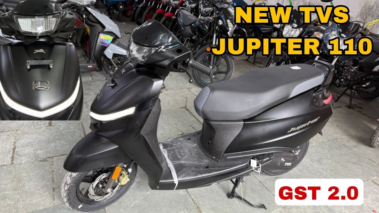 2025 TVS Jupiter New Matt Black Colour | On Road Price | Mileage ...