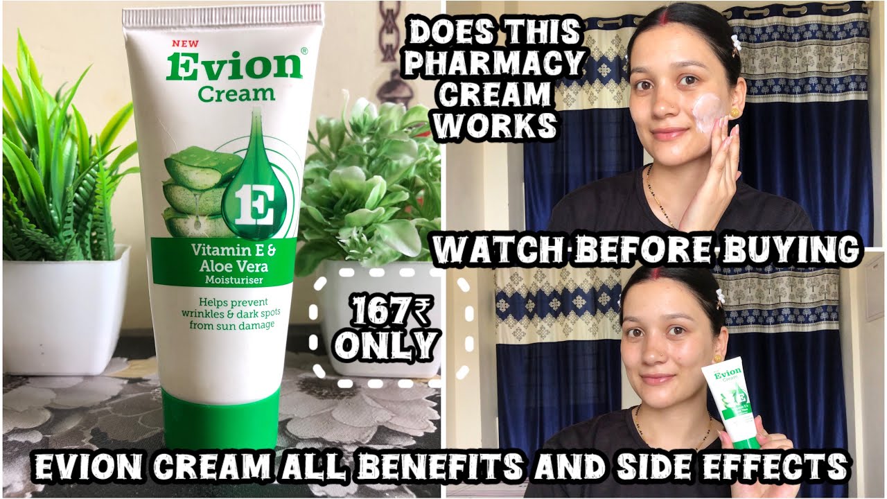 Review and demo / Evion vitamin e and aloevera moisturiser - YouTube