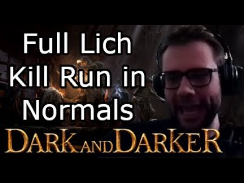 Full Lich kill run in normals as a Bard | Dark and Darker - YouTube
